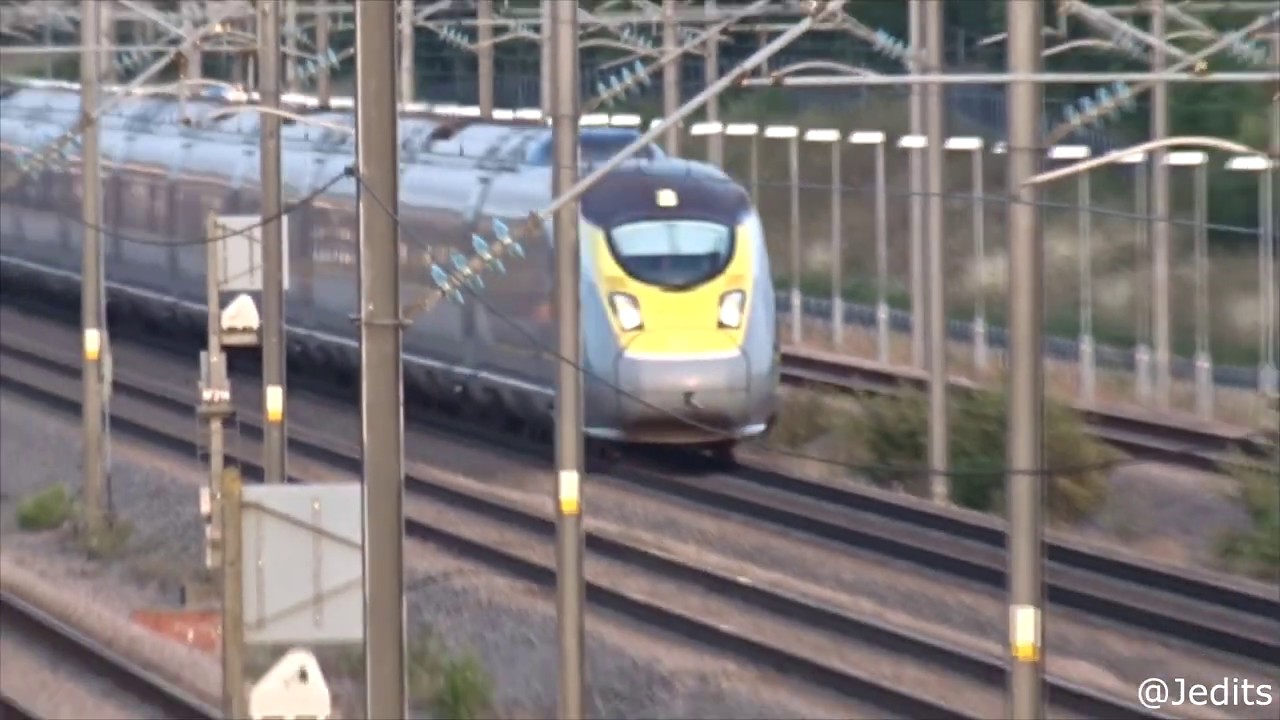 Beautiful Evening Train Spotting (Class 395 Javelin + Eurostar + Class ...