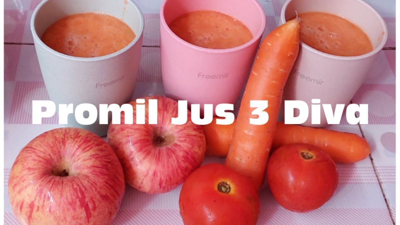 Promil dengan Jus 3 Diva (Apel, tomat, wortel) || Bagus untuk sperma ...