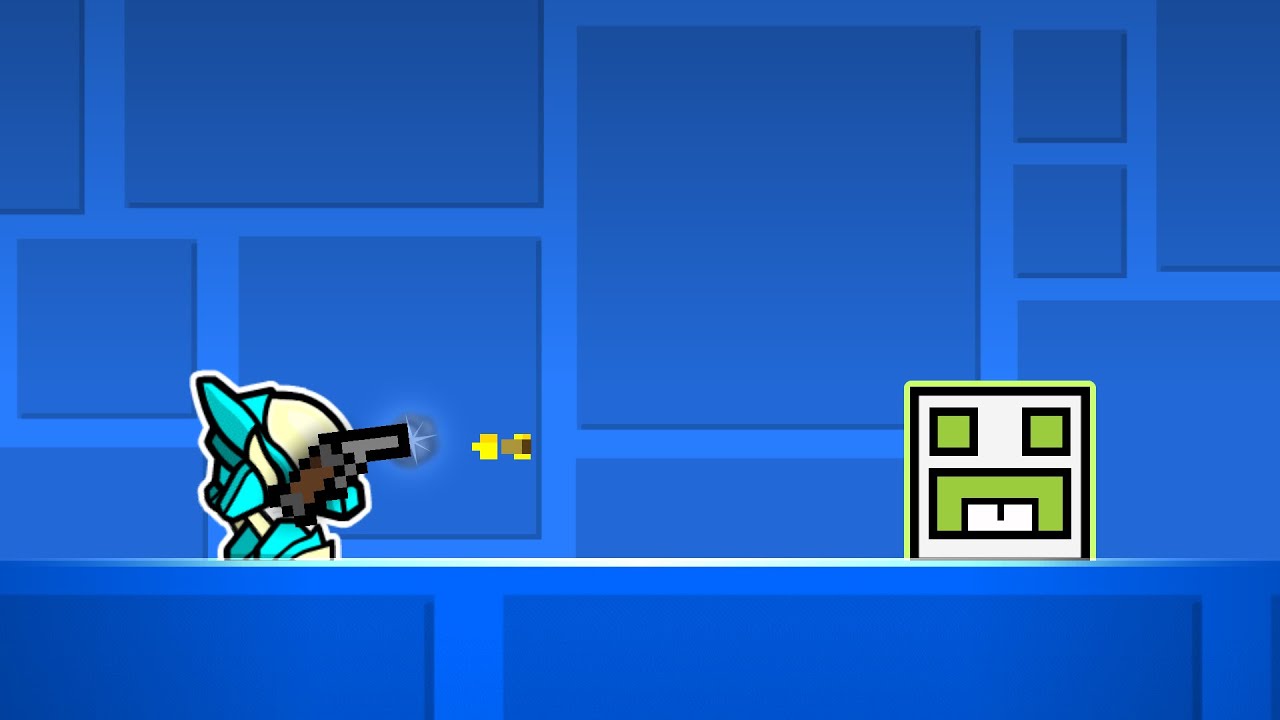 Turning Geometry Dash into a Shooter Game - YouTube