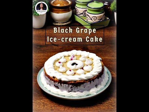 Black Grape Ice cream Cake | Ice-cream cake recipe | RecipeOnPlate ...