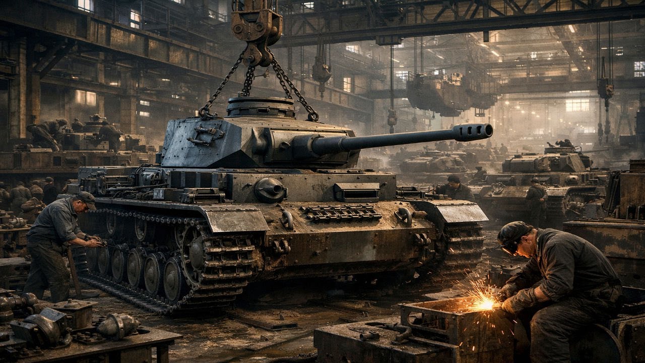 How Germany Produced Its Combat Tanks in WWII | Rare Historical ...