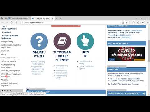 Logging in to MySMCC - YouTube