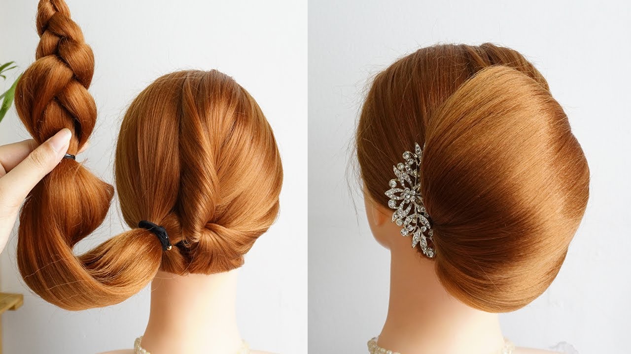 DIY Easy Updo For Wedding Tutorial - YouTube
