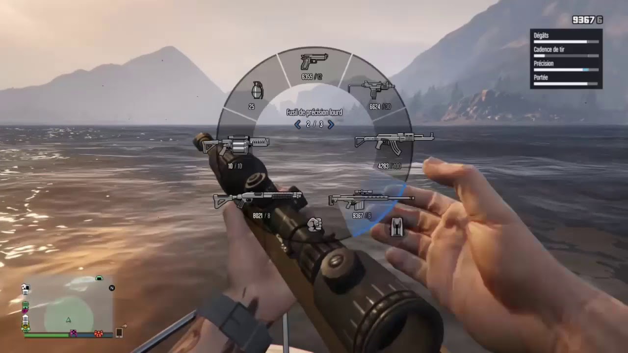 GTA V armes en vue FPS - YouTube