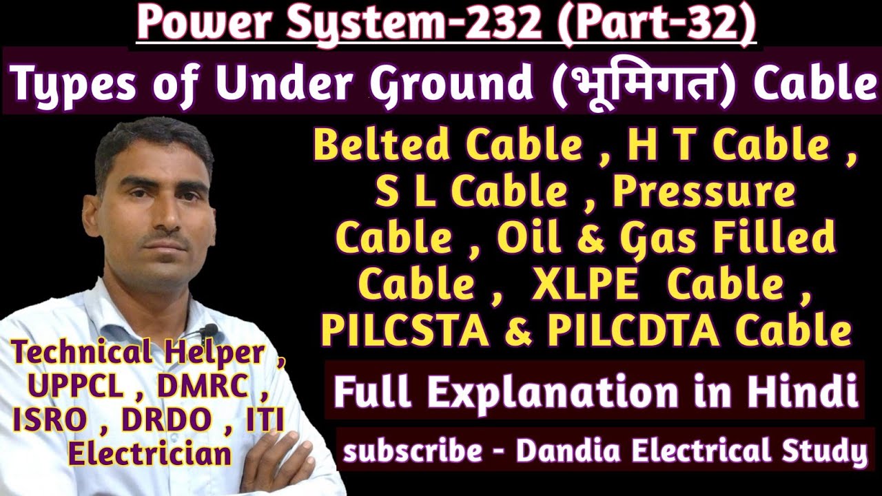 Power System-232 | Types of Under Ground Cable | Belted , Screened ...