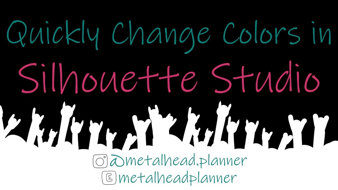 How to Quickly Change Colors in Silhouette Studio | Basic Tutorial ...