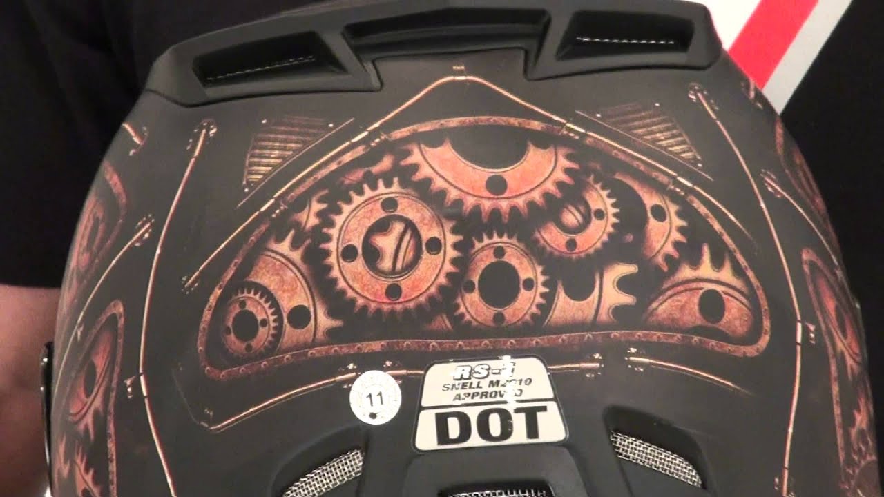 Bell RS-1 Steam Punk Helmet Review from SportbikeTrackGear.com - YouTube
