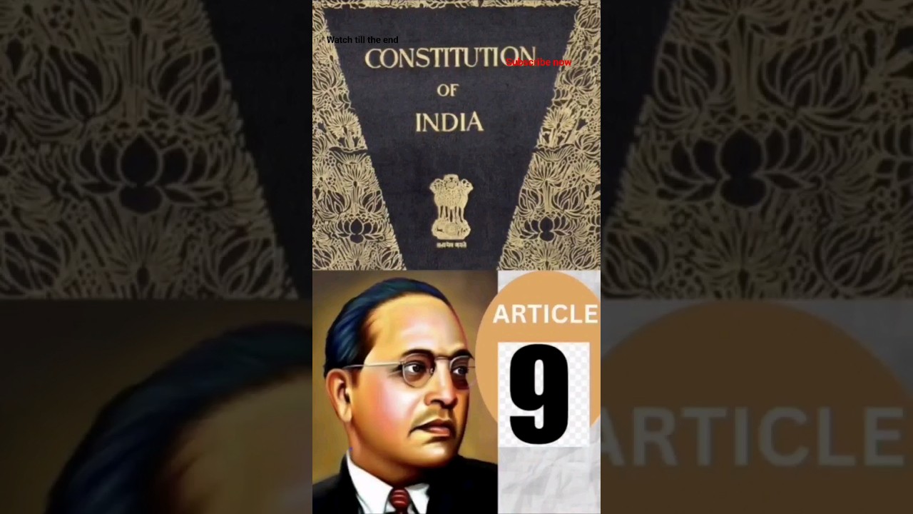 Article 9 of the indian constitution #shorts #shortsfeed #ssc #upsc # ...