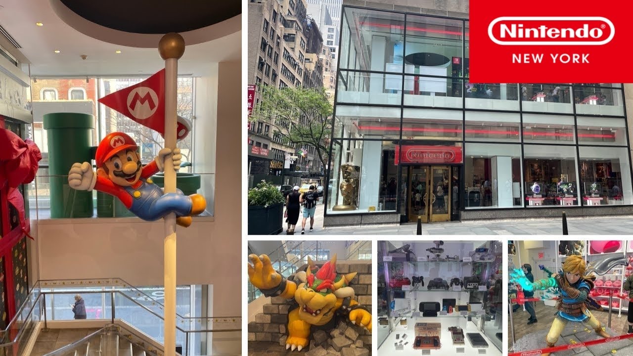 A Walk Through the Nintendo New York Store | Midtown, Manhattan - YouTube
