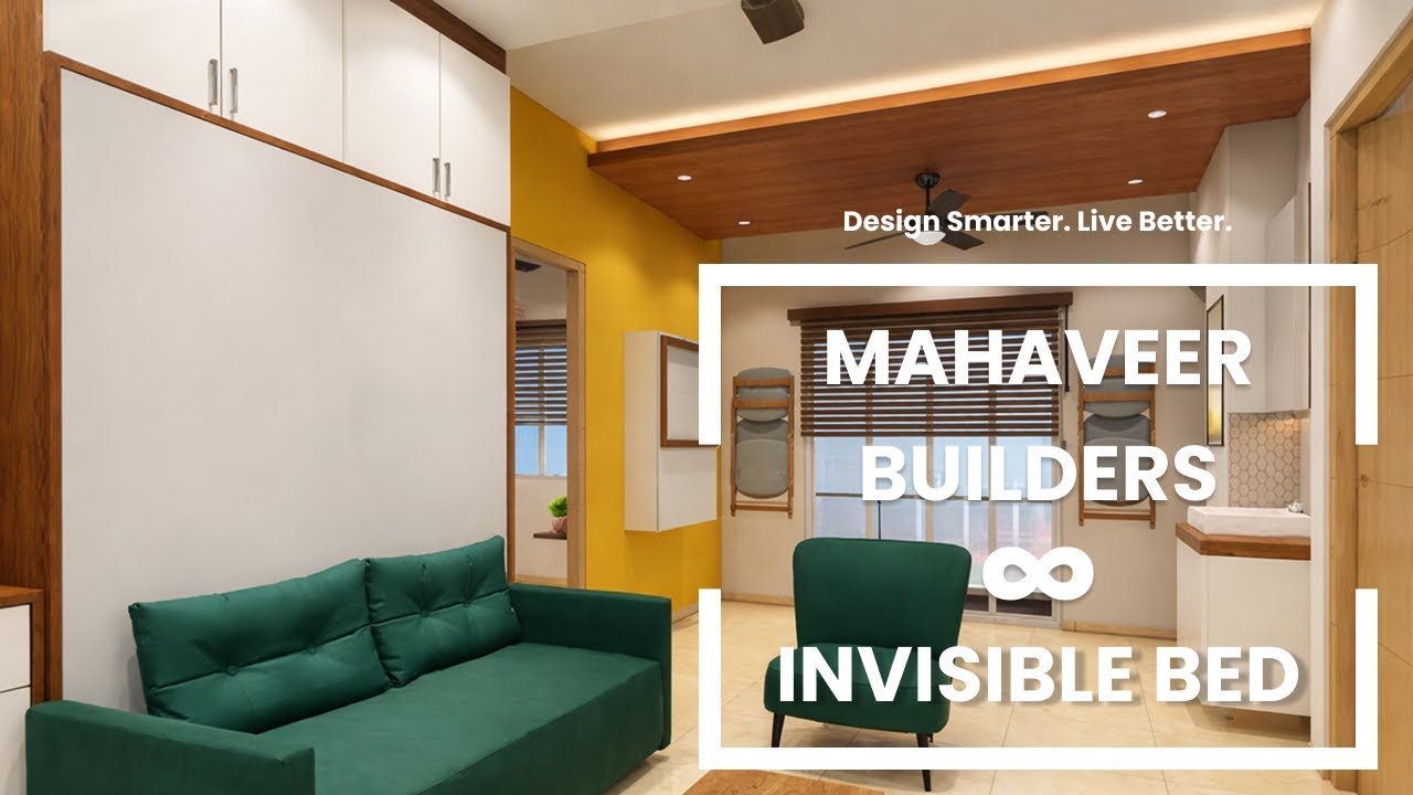 Mahaveer Builders ∞ Invisible Bed | Smart Living Furniture #murphybed # ...