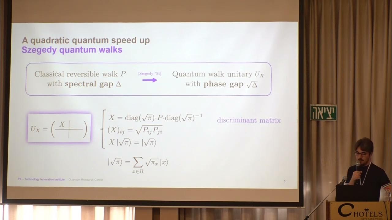 Giancarlo Camilo - A quantum algorithm for Metropolis sampling without phase estimation - YouTube