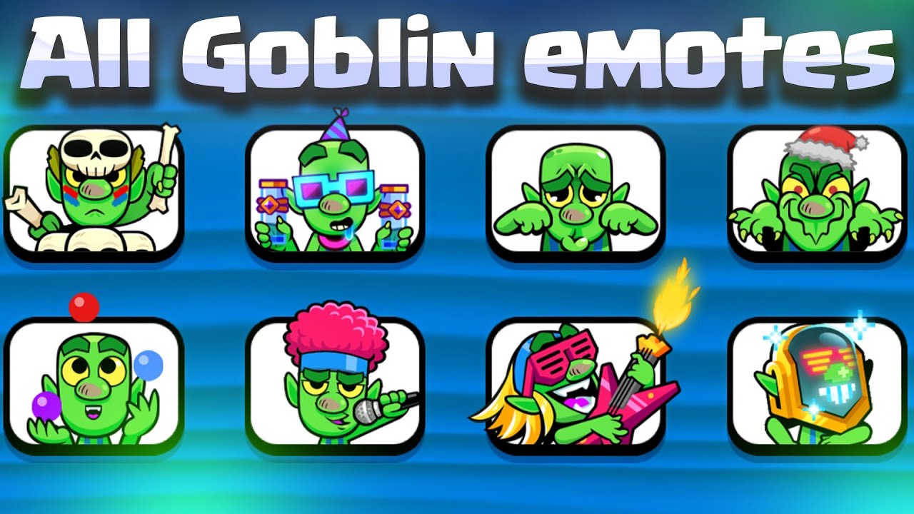 All 61 Goblin Emotes in @ClashRoyale2016-2025 #clashroyale - YouTube