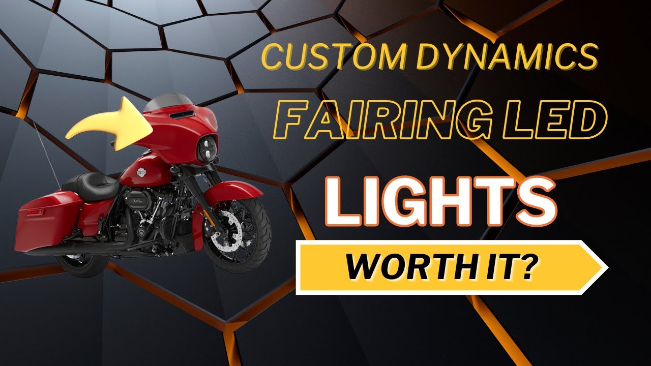 Street Glide Custom Dynamics LED Fairing Lights - YouTube