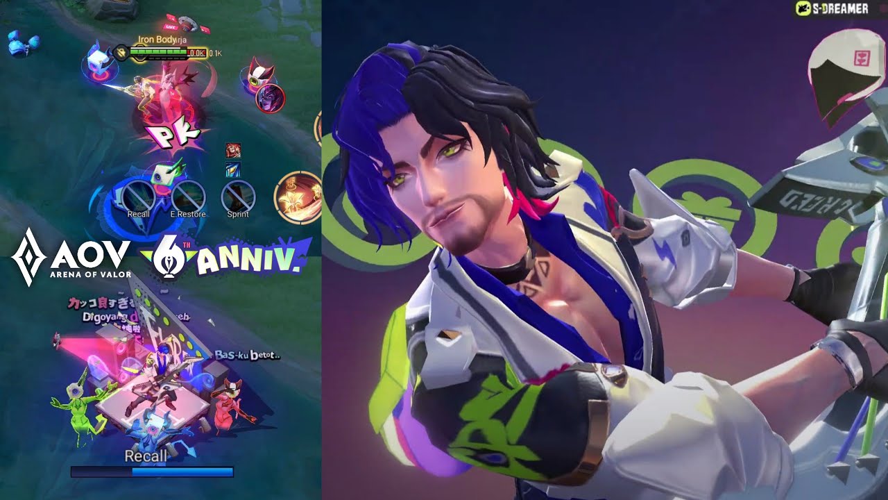 AOV New Skin Florentino S-Dreamer | 6th Anniversary - Arena of Valor - YouTube