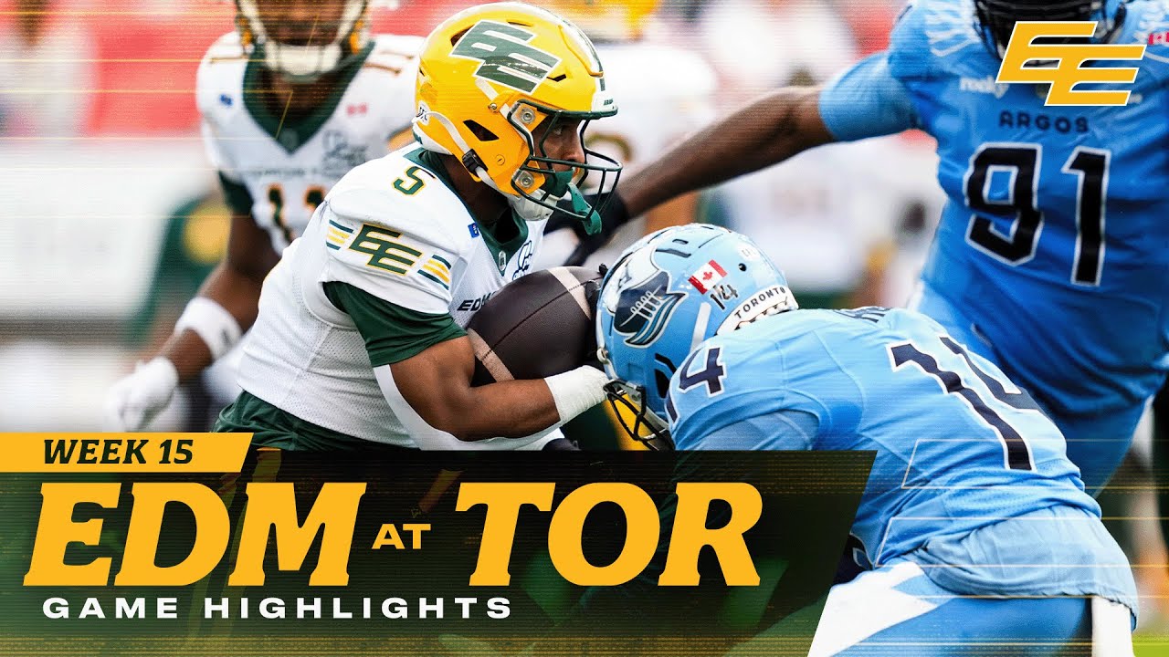 GAME HIGHLIGHTS: Week 15 - Edmonton Elks vs Toronto Argonauts | 09.13. ...
