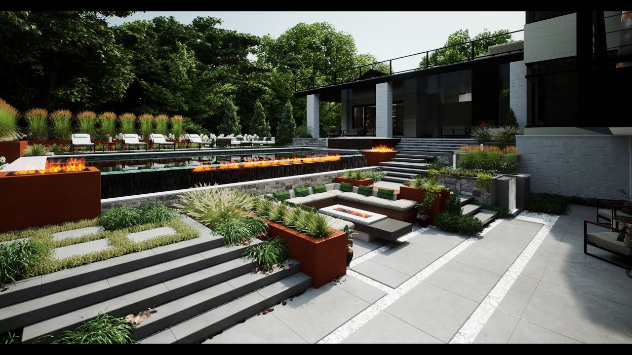 NY Project - 3D Landscape Design Animation (D5 Render) - YouTube