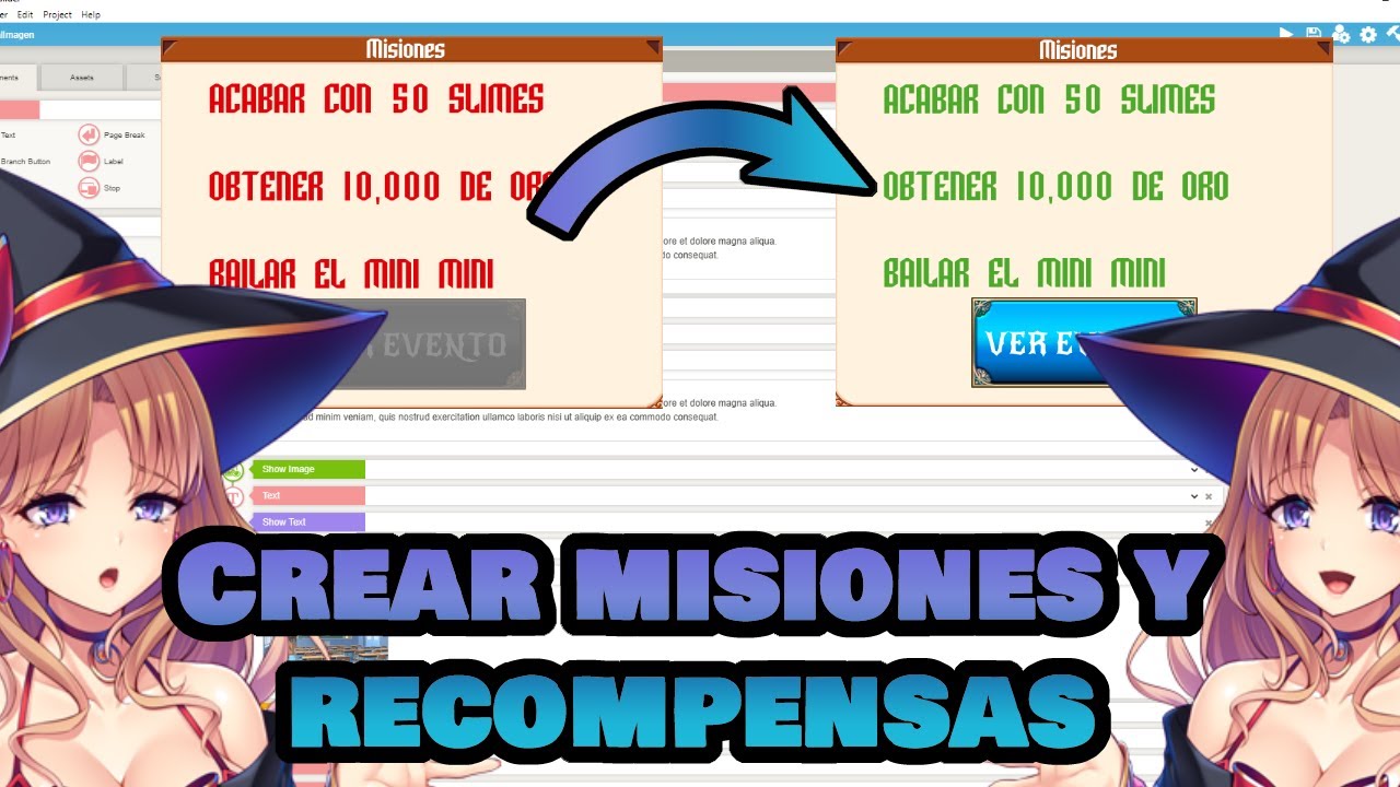 Crear Misiones Y Recompensas Tutorial Tyranobuilder En Español Youtube