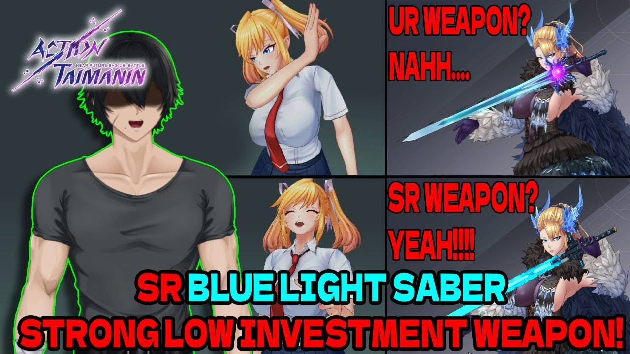 Action Taimanin SR Blue Light Saber Strong Low Investment Weapon! - YouTube