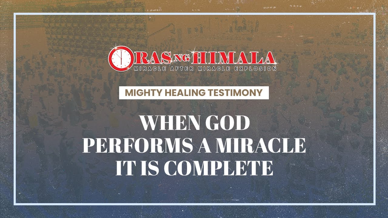 Mighty Healing Testimony: When God Performs Miracle, It Is Complete ...