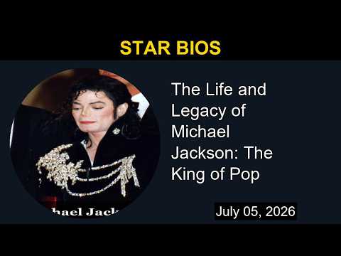 The Life and Legacy of Michael Jackson: The King of Pop | Star Bios