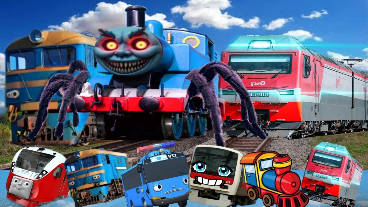tebak gambar kereta api lucu, kereta api hantu, thomas and friend ...
