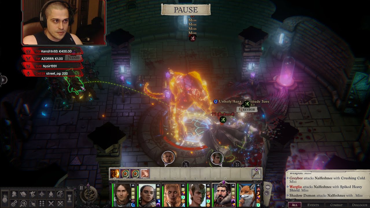 Pathfinder: WotR - Nalfeshnee Boss Fight - Hard Difficulty - Areelu's ...