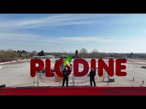 3D signage logo -Plodine, Kutina, HR
