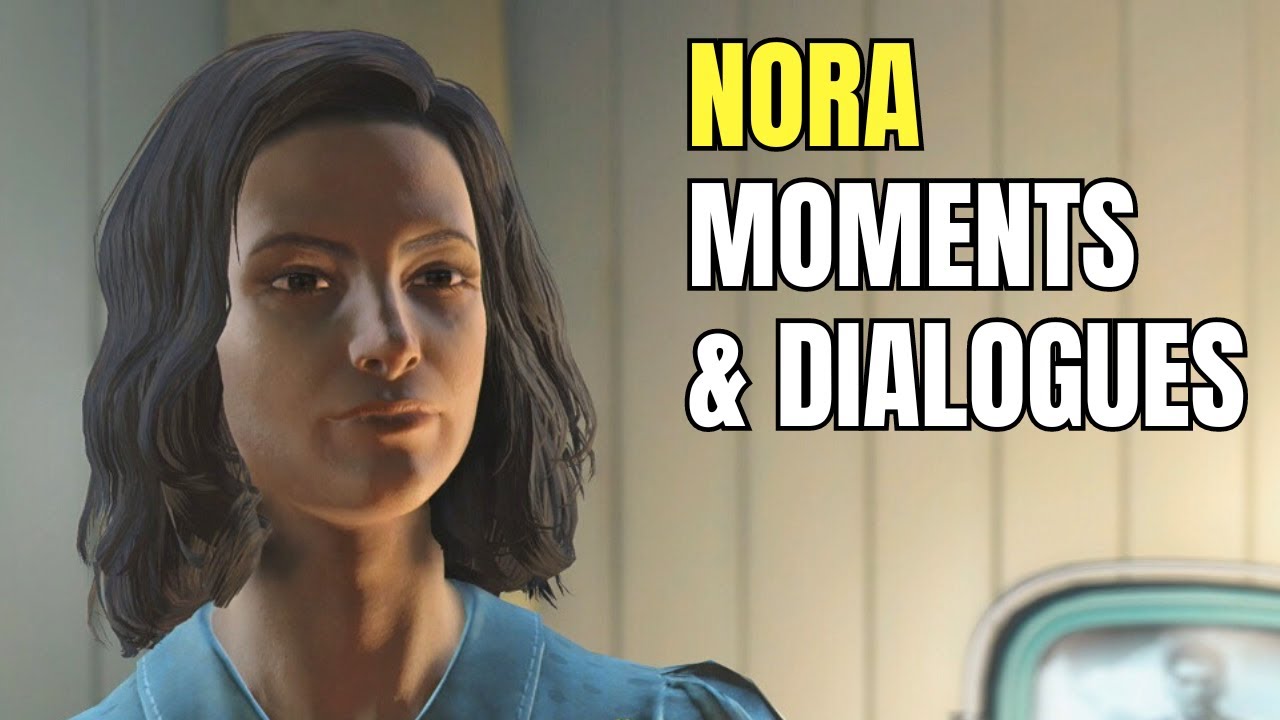 ALL NORA Moments & Dialogues in Fallout 4 | Courtenay Taylor - YouTube