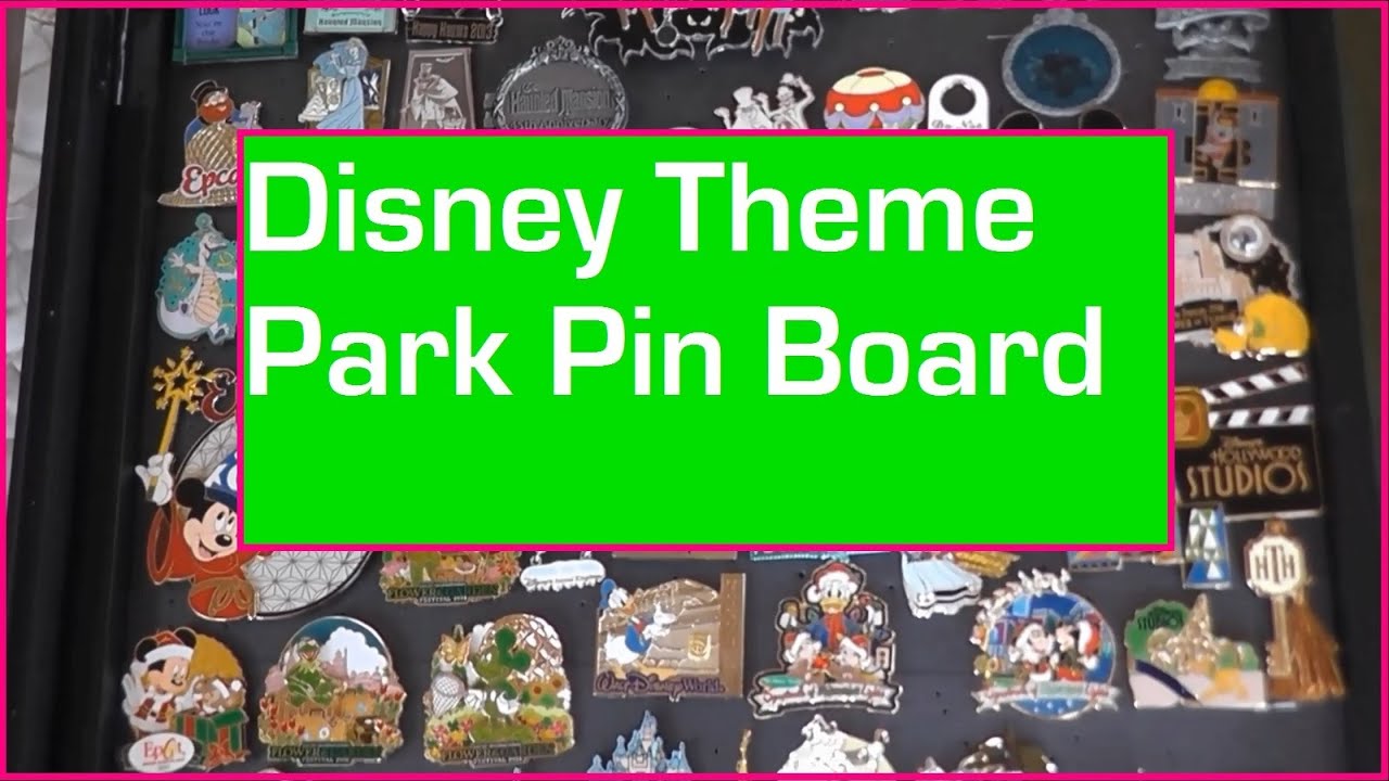 Disney Pin Collection: Theme Park Shadow Box - YouTube