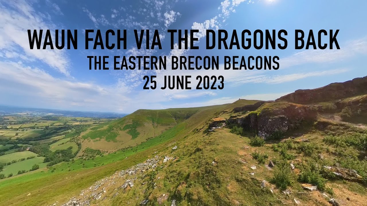 Waun Fach via Dragons Back circular walk, Black Mountains, Eastern ...
