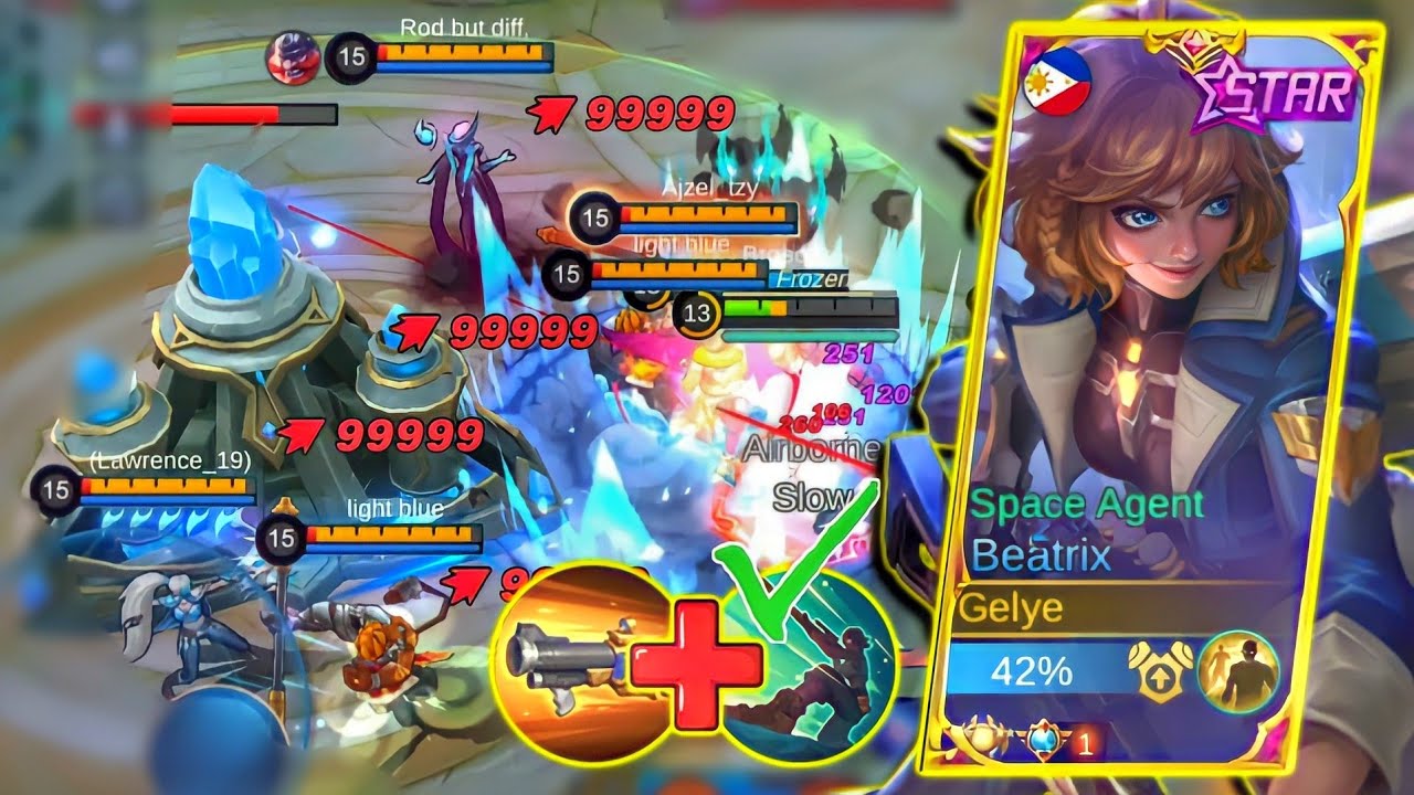 BEST WEAPON OF BEATRIX + IMPOSSIBLE DAMAGE(must try) -MLBB - YouTube