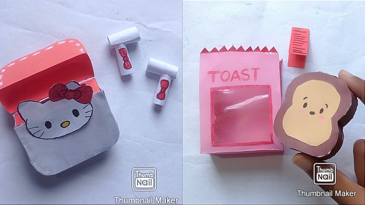 PAPER SANRIO TOY | How to make diy sanrio toy | mini sanrio toy | diy ...