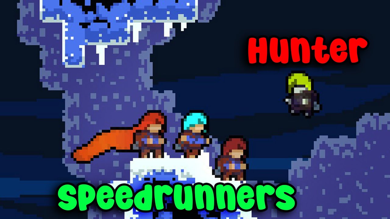 3 Celeste Speedrunners VS Hunter(Madhunt) - YouTube