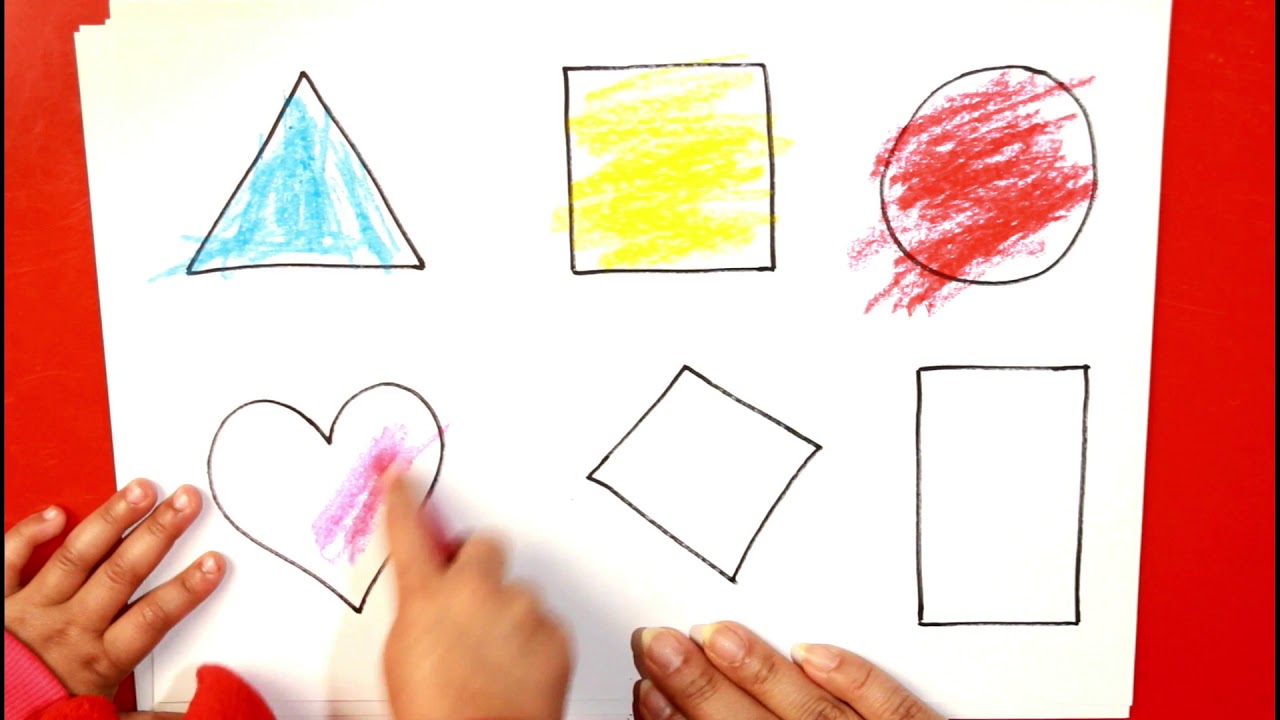 Learn Colours and Drawing Shapes for Kids - YouTube