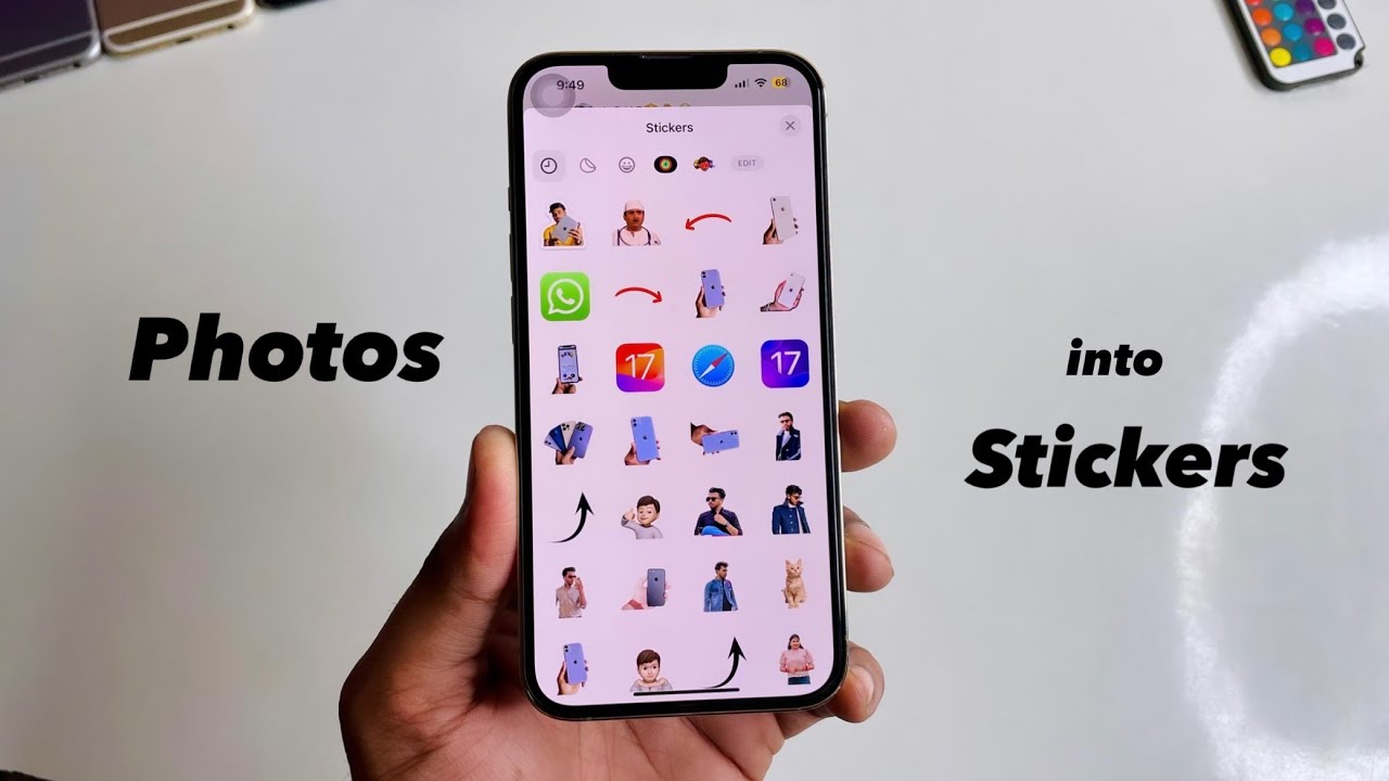 Convert any photo into stickers in iPhone - YouTube