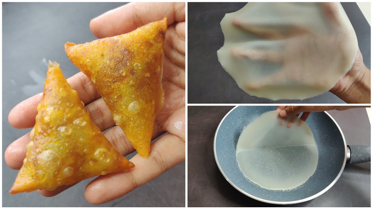 Easy Samosa Sheet using Liquid Dough in 5 Minutes | Crispy Onion Samosa ...