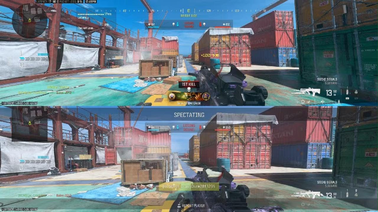 Call of Duty Split Screen Gunfight - YouTube