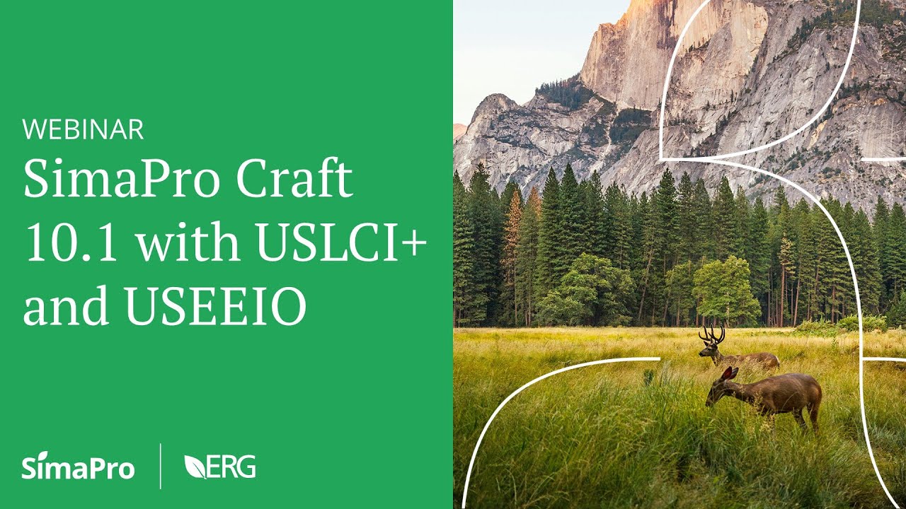 Webinar | SimaPro Craft 10.1 with USLCI+ and USEEIO - YouTube
