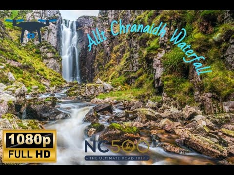 Allt Chranaidh Waterfall in the highlands of Scotland (1080p-60fps ...