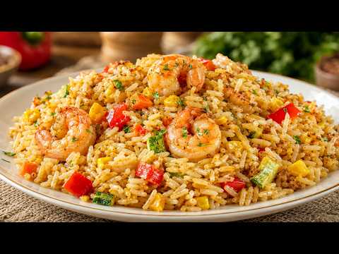 GOTT, IST DAS LECKER! Dieses Garnelen Reis-Rezept ist so lecker! Ich mache es immer wieder!