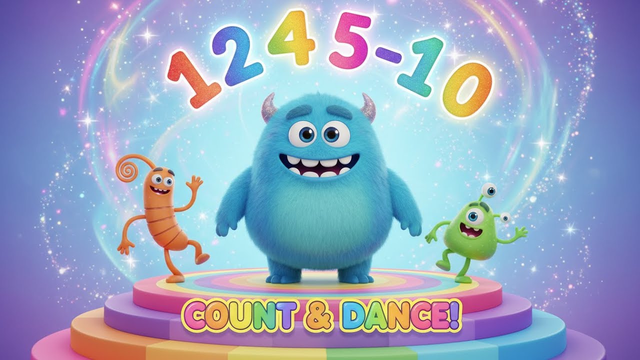 Silly Monster Counting Dance 🎉 | Learn Numbers 1 to 10 with Cute ...