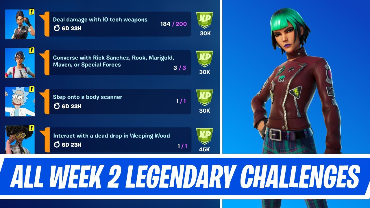 All Week 2 Legendary Quest Challenges Guide in Fortnite - Week 2 Quest ...