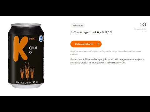 Testissä K-Menu Olut 4.2% - YouTube