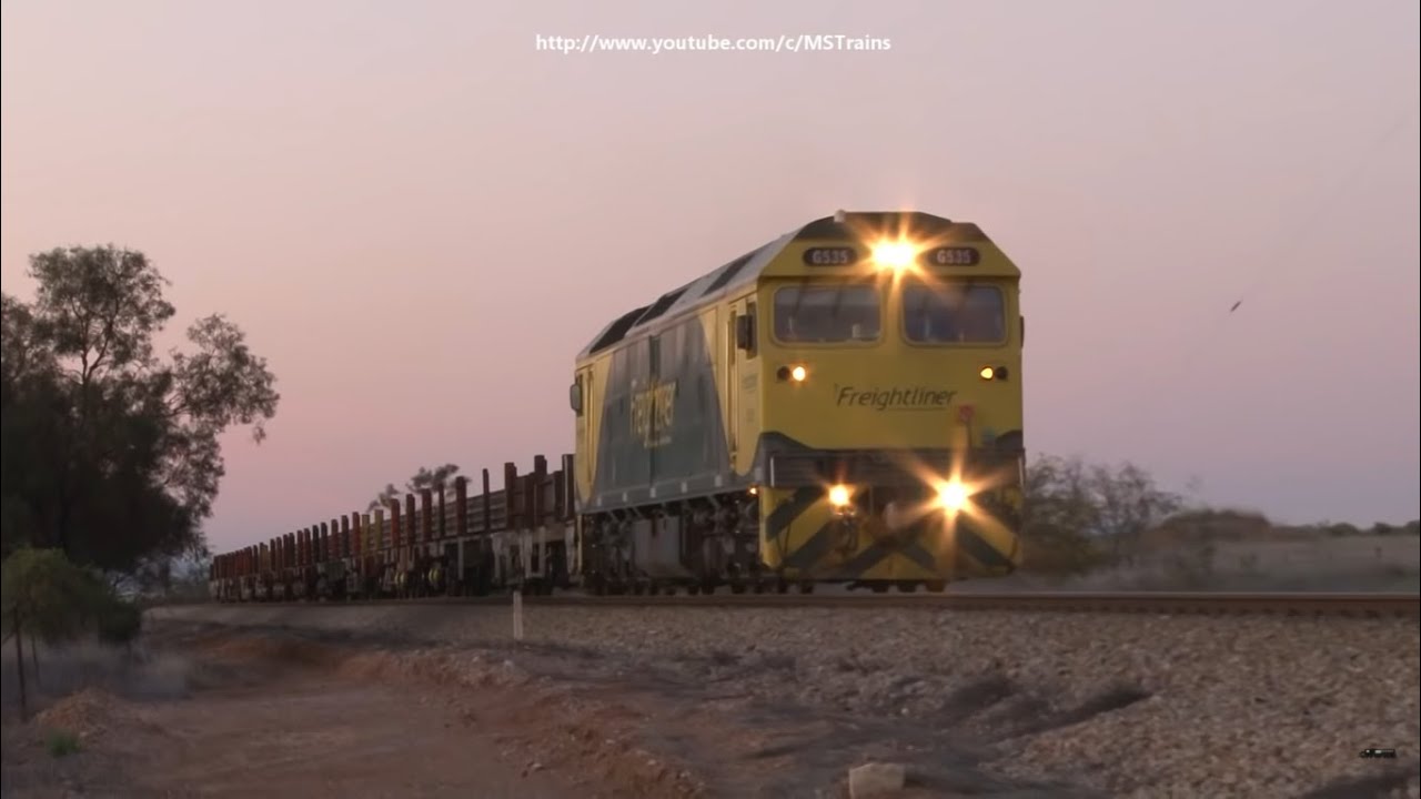 ARTC Inland Rail Project Rail Train 8M44 with G535 - YouTube