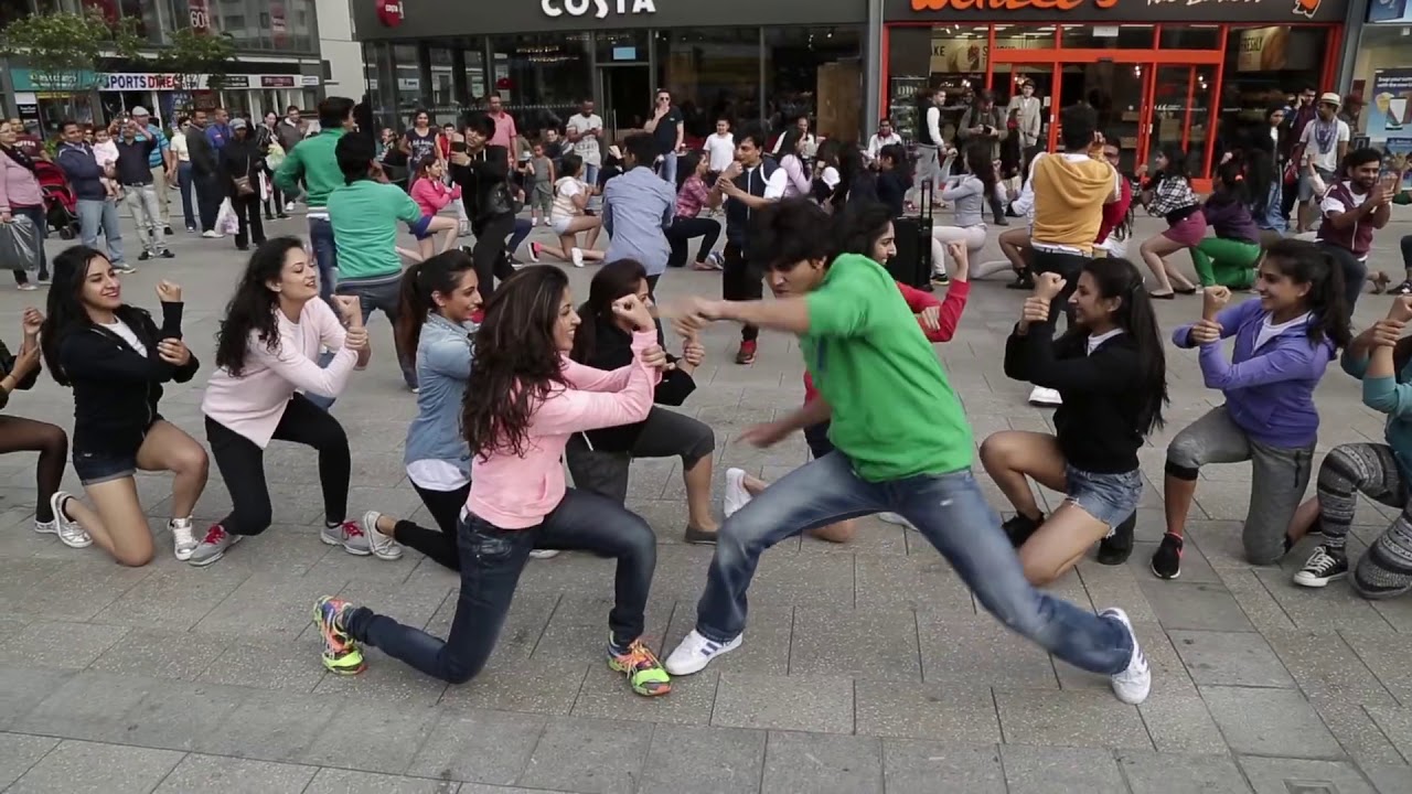 UK's Biggest Bollywood Flash Mob in Wembley Central - YouTube