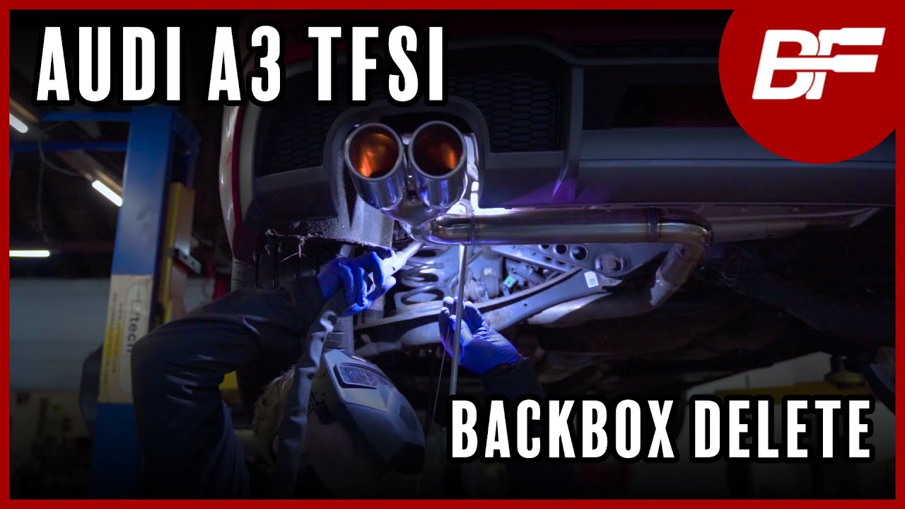 Audi A3 TFSI Backbox Delete | Custom Stainless Exhaust - YouTube