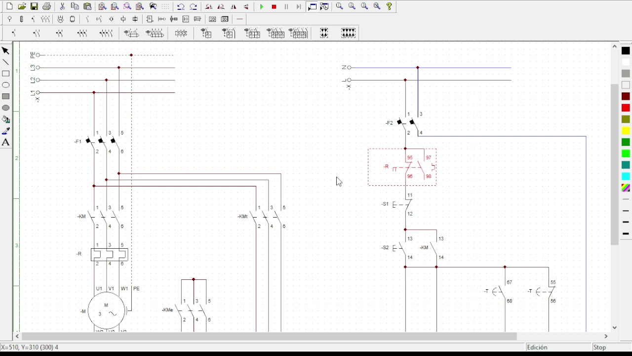 Tutorial de como realizar el arranque ESTRELLA TRIANGULO en cade_simu - YouTube