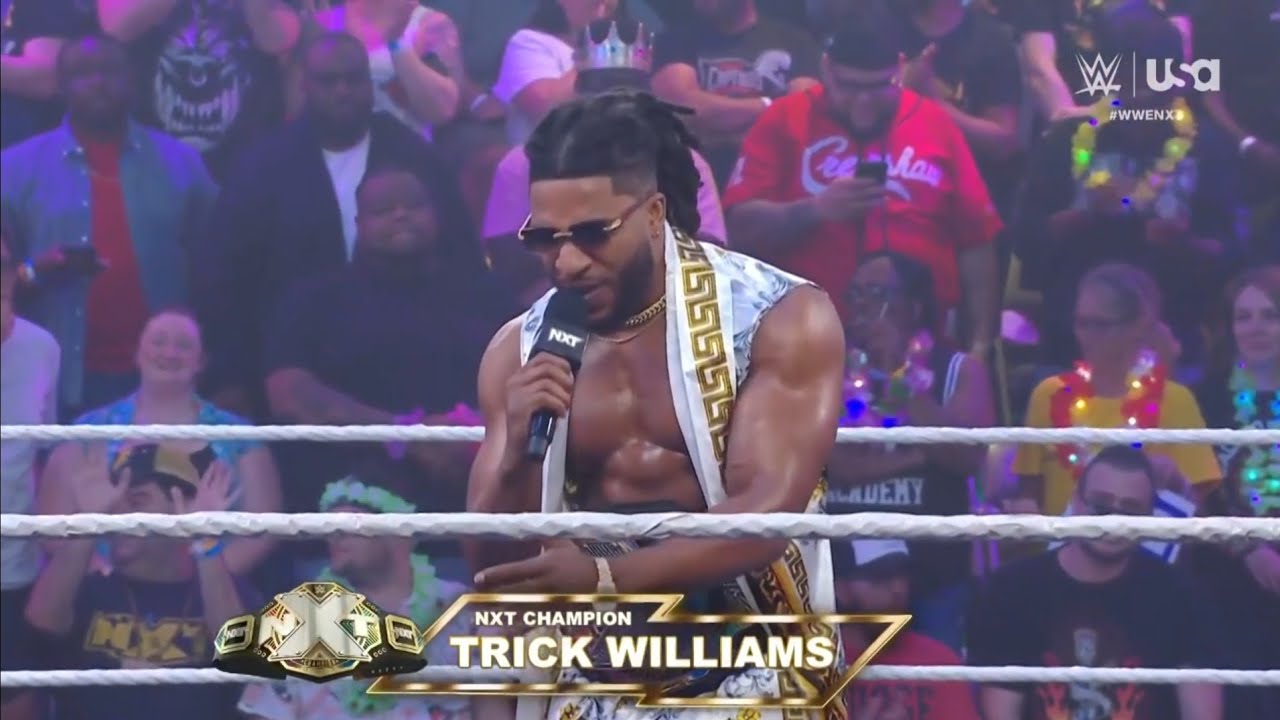 Entrada Trick Williams Nuevo Campeón de NXT - NXT Spring Breakin 2024 ...