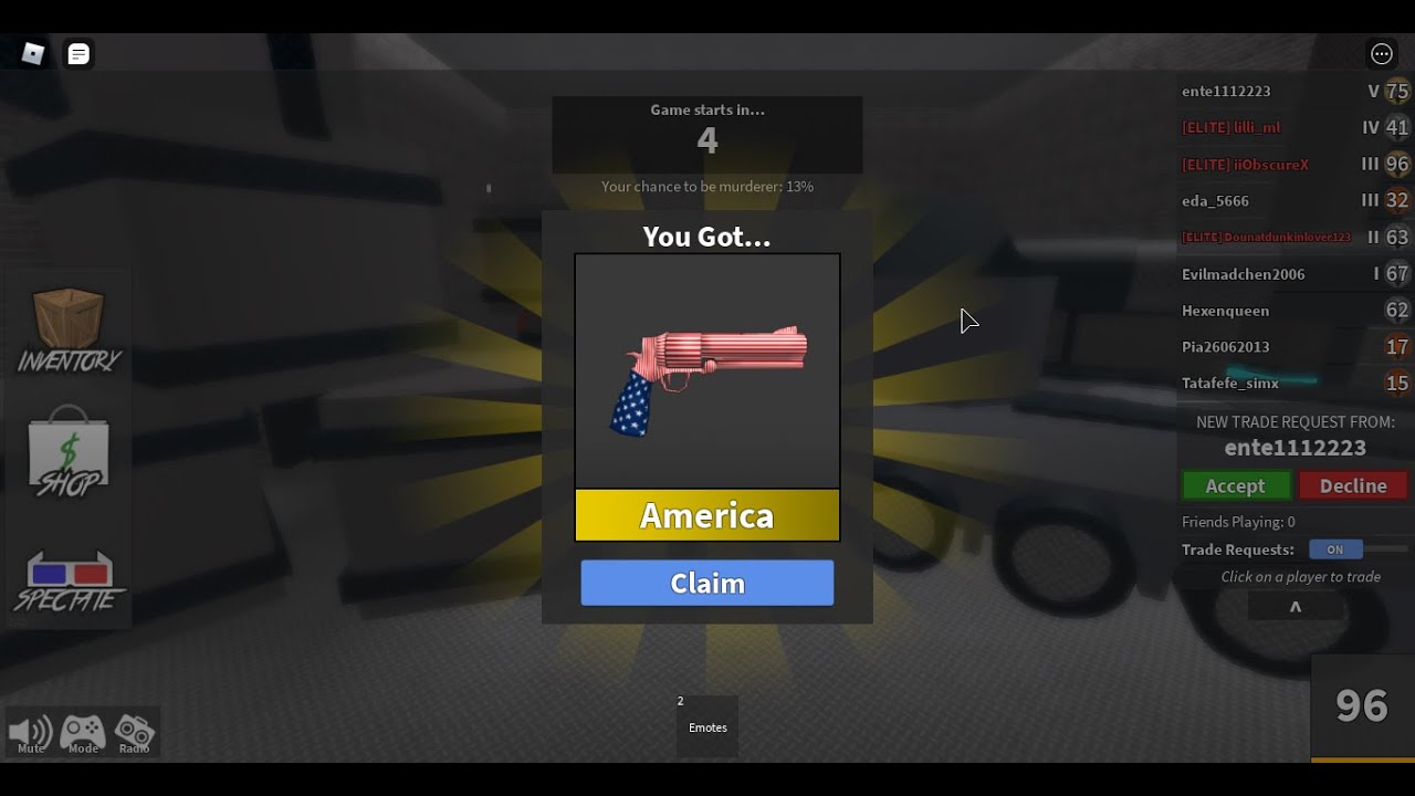 W/F/L? Trading For America (MM2). - YouTube