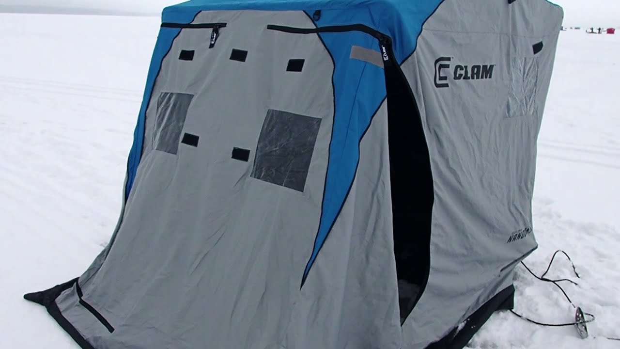 First Ice Fishing Cabin Trip Of The Year - YouTube
